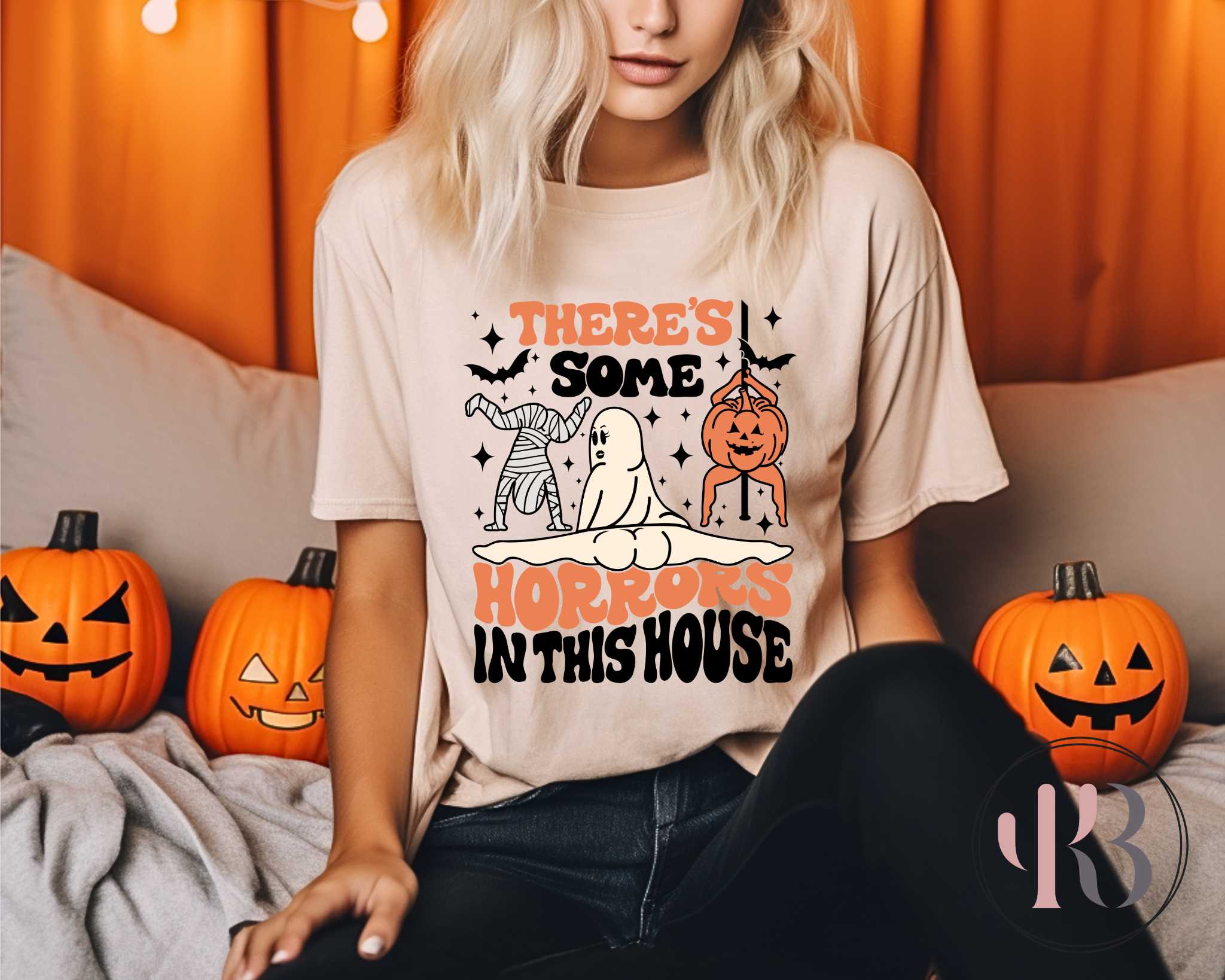 There's Some Horrors In This House Funny Tee – Krazy Bling