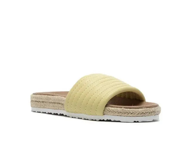 Espadrille Lemon Flat Sandals – Krazy Bling